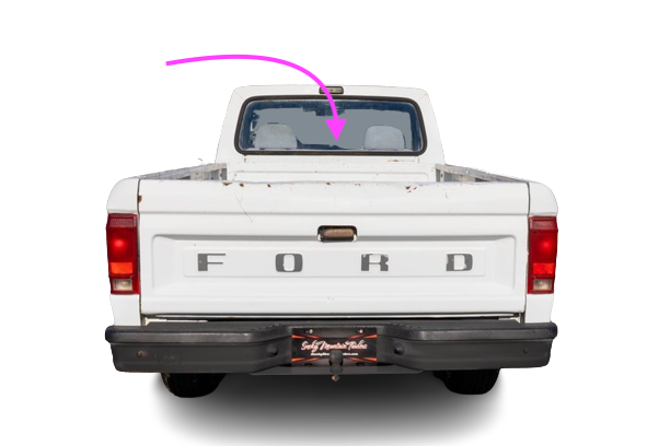 1986-1992 Ford Ranger 2 Door Super CAB Pickup Stationary Back Rear ...