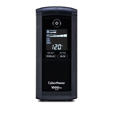 CyberPower CP1000AVRLCD Intelligent LCD UPS Systems - 1000VA/600W, 120 ...