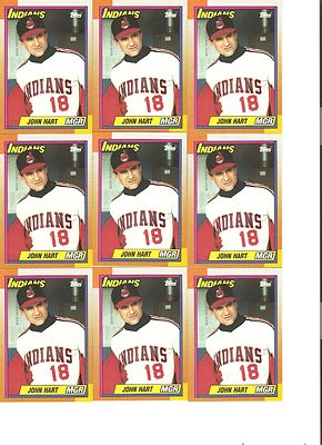 17 CARD JOHN HART BASEBALL CARD LOT 119 | eBay