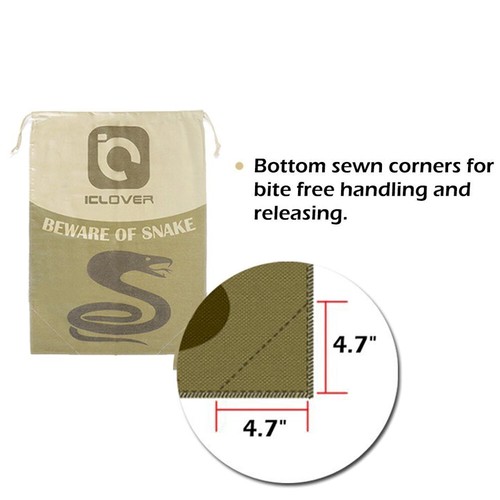 Large Snake Reptile Bag Heavy Duty Catcher Transporting With Drawstring ...
