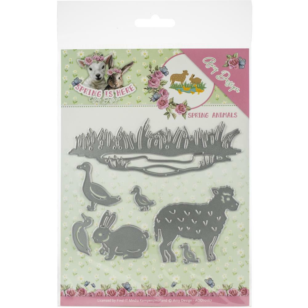 SPRING ANIMALS SET Die Cutting Dies Find It Trading Amy Design ADD10167 ...