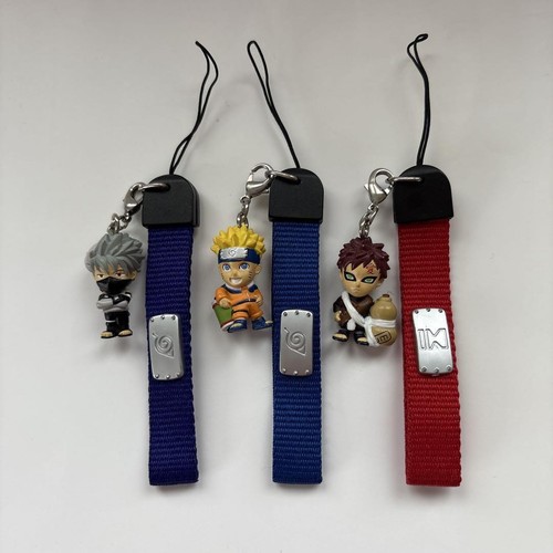 Naruto Gaara Kakashi Figure Strap Set of 3 Anime Character Accessories ...