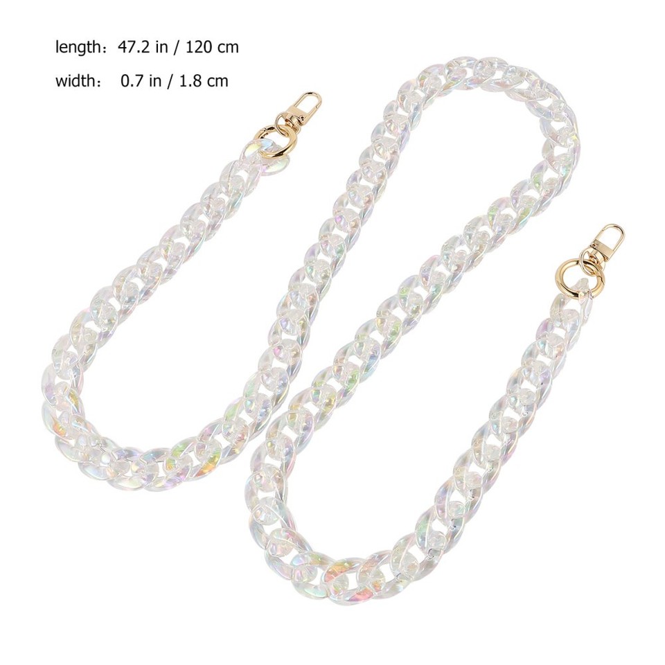 DIY Strap Bag Chain Purse Bags Shoulder Handbag Replacement Acrylic ...