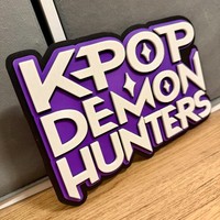 K Pop Demon Hunters Logo Room Sign Kids | Offer of the day