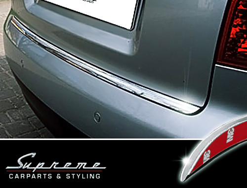 For Audi A4 B6 8E Sedan - 3M Chrome Trim Rear Bumper Edge Protection ...