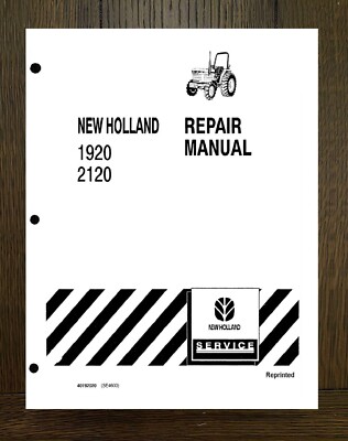TRACTOR SERVICE REPAIR MANUAL TECHNICAL SHOP BOOK FORD 1920 2120 ...