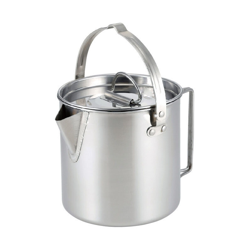 1.2L Stainless Steel Outdoor Picnic Camping Cooking Kettle Hanging Pot ...