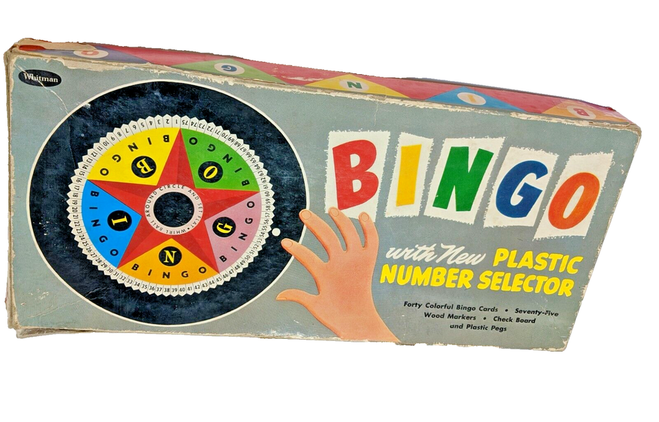 Vintage Bingo Game Whitman 1960s Wheel Cards Just Like Grandma's | eBay