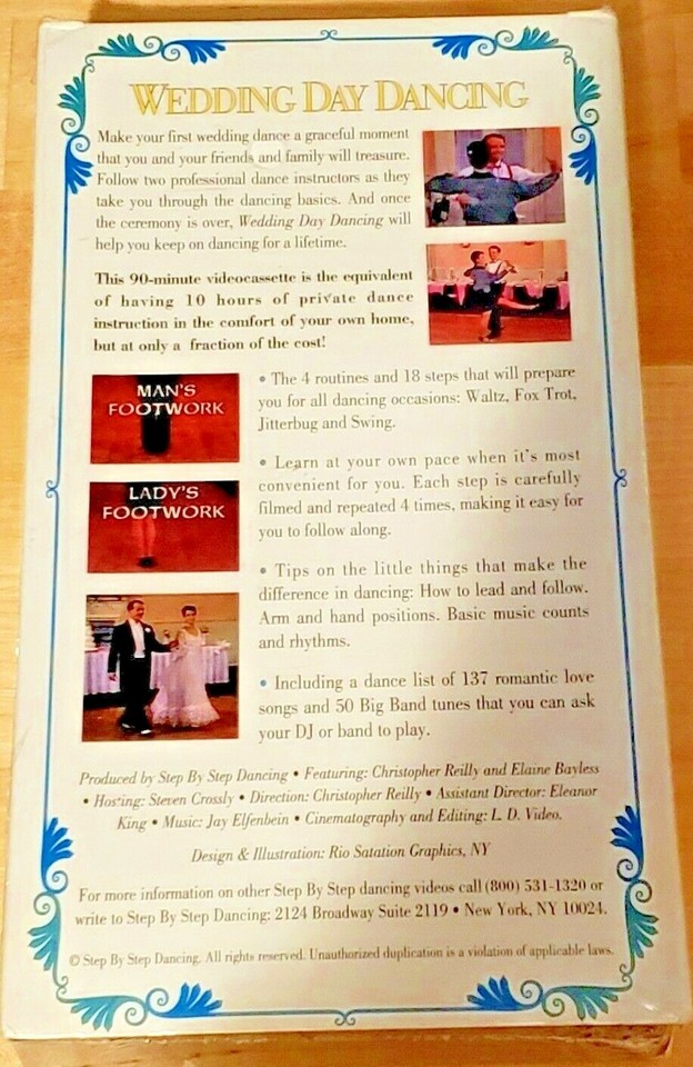 Wedding Day Dancing VHS Tape - Still Shrink-Wrapped - Step-by-Step ...