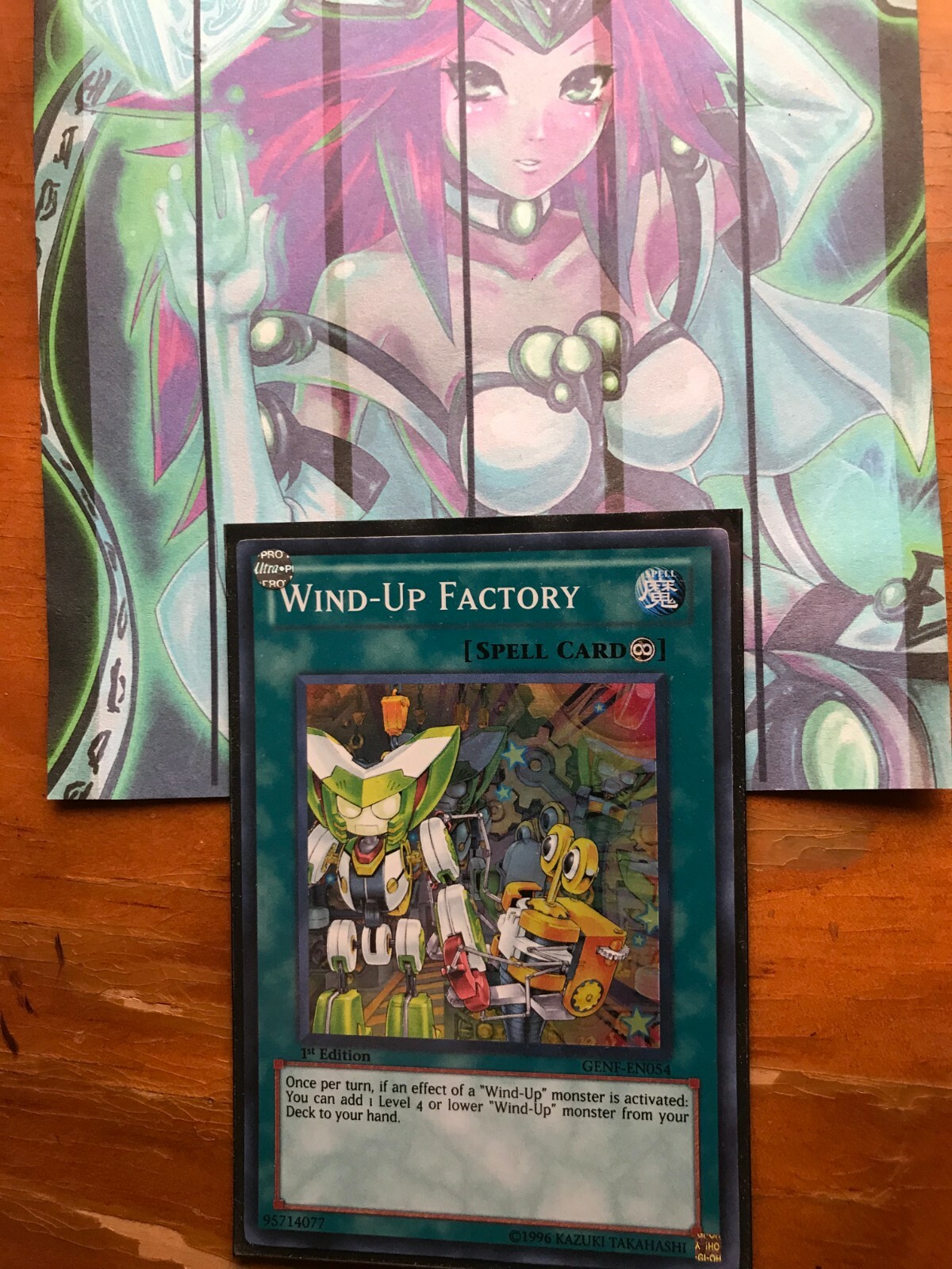 Yugioh 1x Wind-Up Factory GENF-EN054 Super Rare 1st Edition Light Play ...