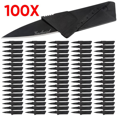 Lot Portable Credit Card Knives Folding Wallet Thin Pocket Survival ...