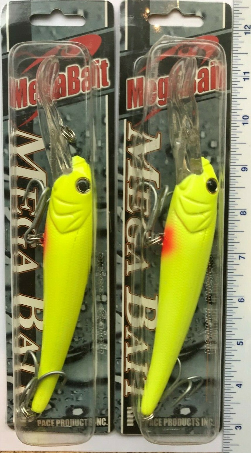 2 megabait 25 sinking diver trolling fishing saltwater lure chart 06122 ...