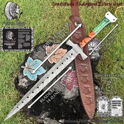 Ashen Edge Twist Damascus Sword Mixed Material Damascus Guard | eBay
