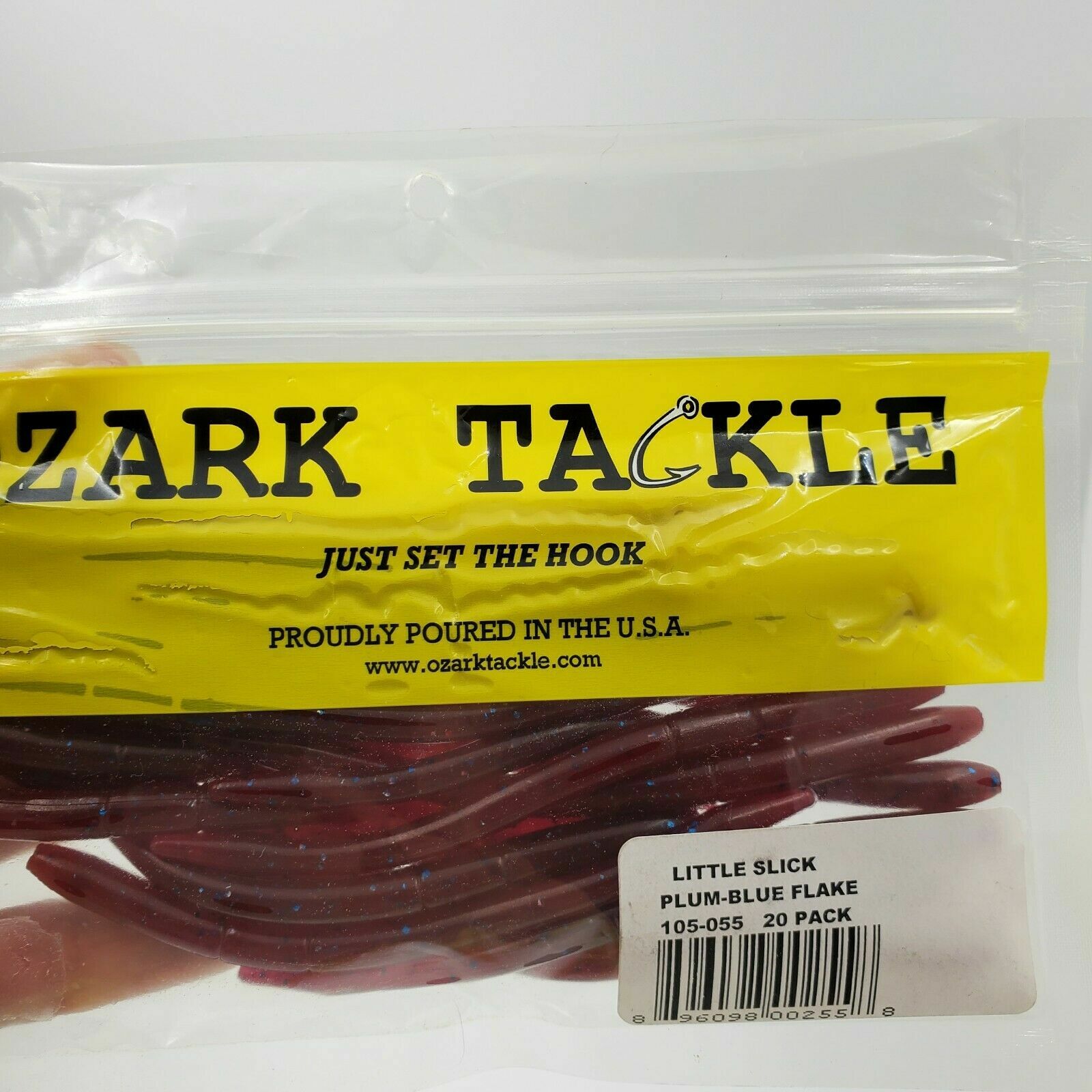 Ozark Tackle Little Slick 4.75" Finesse Style Smooth Body Worm 20 Pk ...