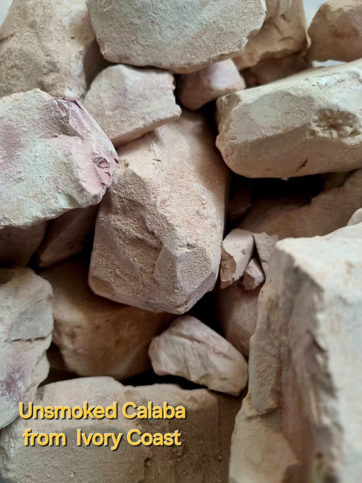 Edible Unsmoked Kaolin Lokpo Calaba Clay from Ivory Coast 100grams ...