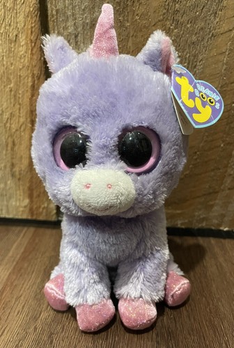 TY Beanie Boos Rainbow Purple Unicorn Pink Eyes | eBay