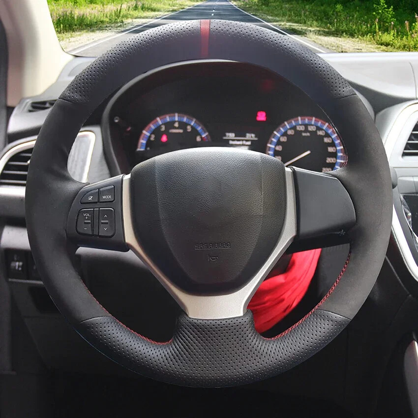 Leather Car Steering Wheel Cover for Suzuki Swift 2011-2017 Vitara 2019 ...