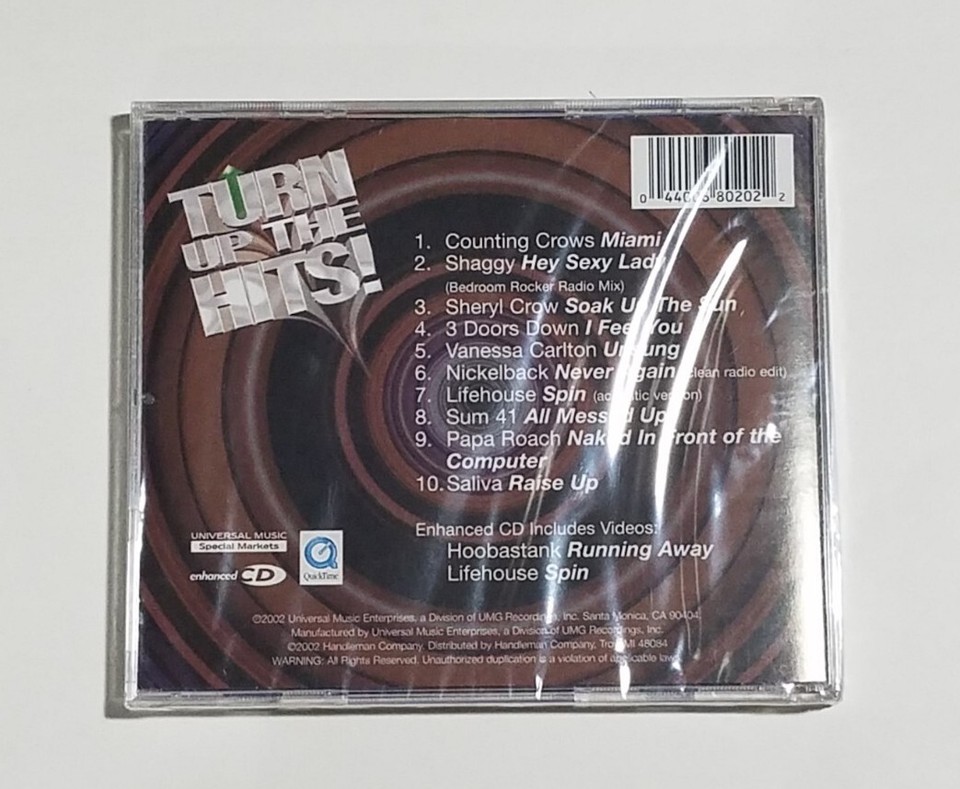 Turn Up the Hits! CD (Universal Music Enterprises, 2002) -- NEW! SEALED ...