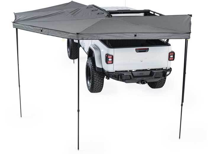 Smittybilt Overlanding 270 Degree Awning Roof Rack Mounted Grey 600D ...