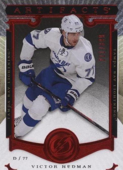2015-16 Upper Deck Artifacts - Victor Hedman #45 Ruby /399 for sale ...
