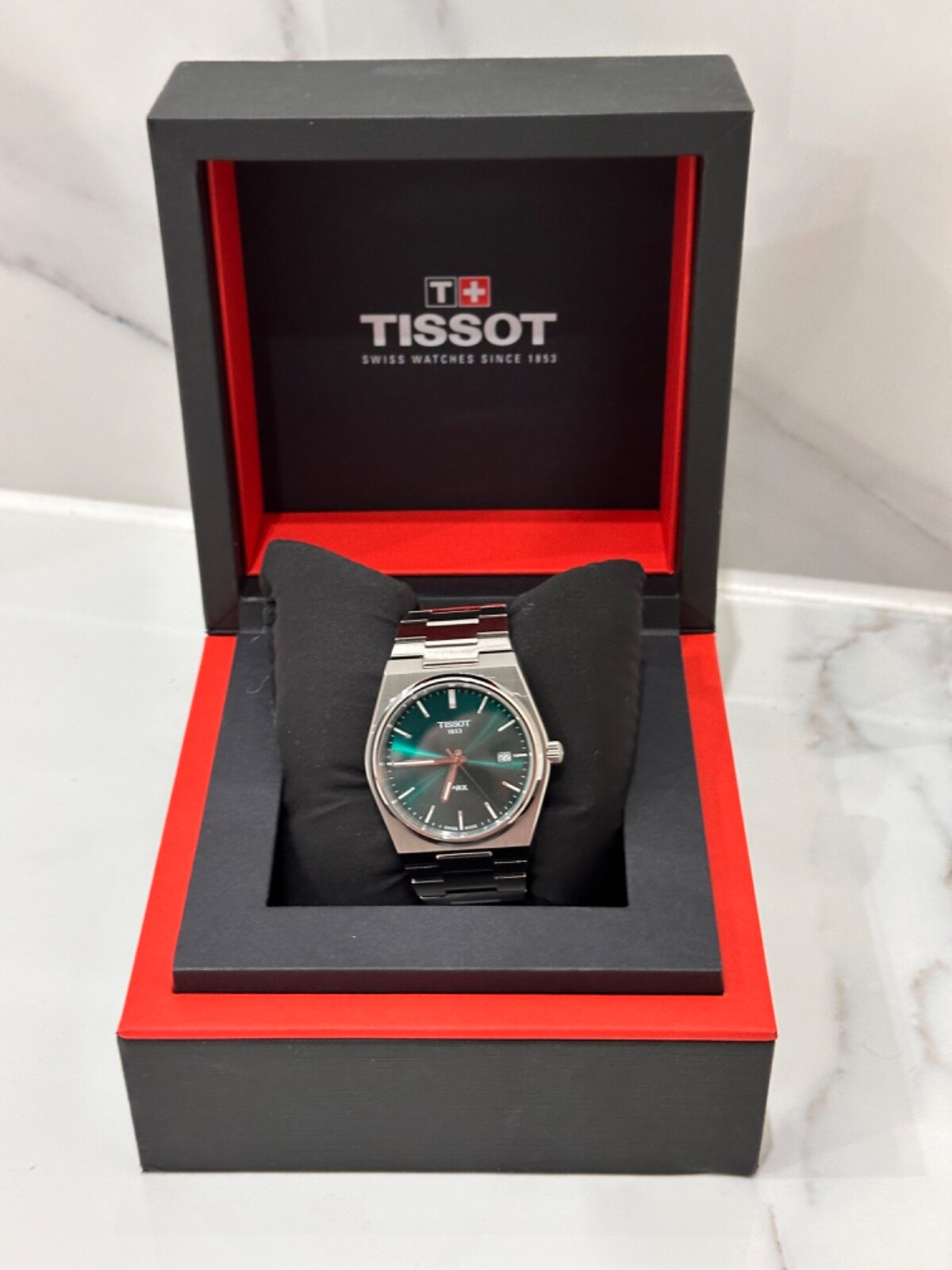 Tissot PRX Green Men's Watch - 40mm - With 2 Boxes | eBay