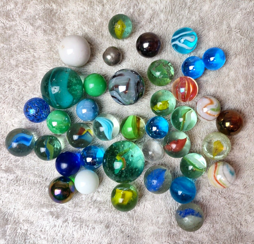 Glass Marbles Mixed Vintage Job Lot Assorted Toy Bundle (L) | eBay