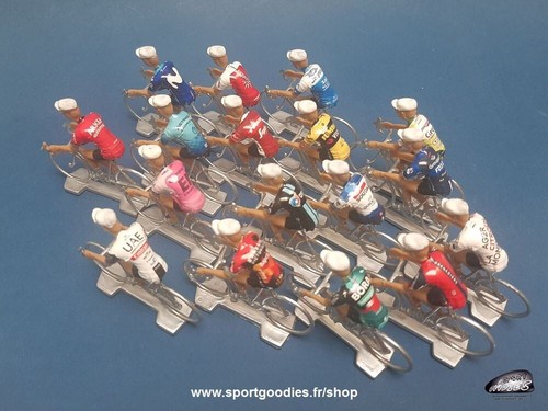 Année 2023 World Teams - 18 cyclistes miniatures Tour de france ...