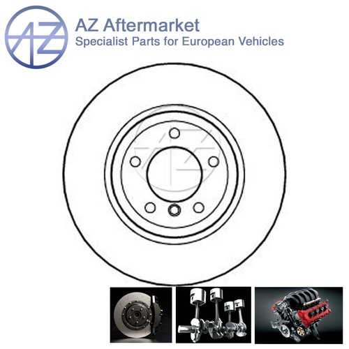 Brake Disc Front AZ Fits BMW 3 Series 1999-2007 Z4 2006-2008 3.0 D ...