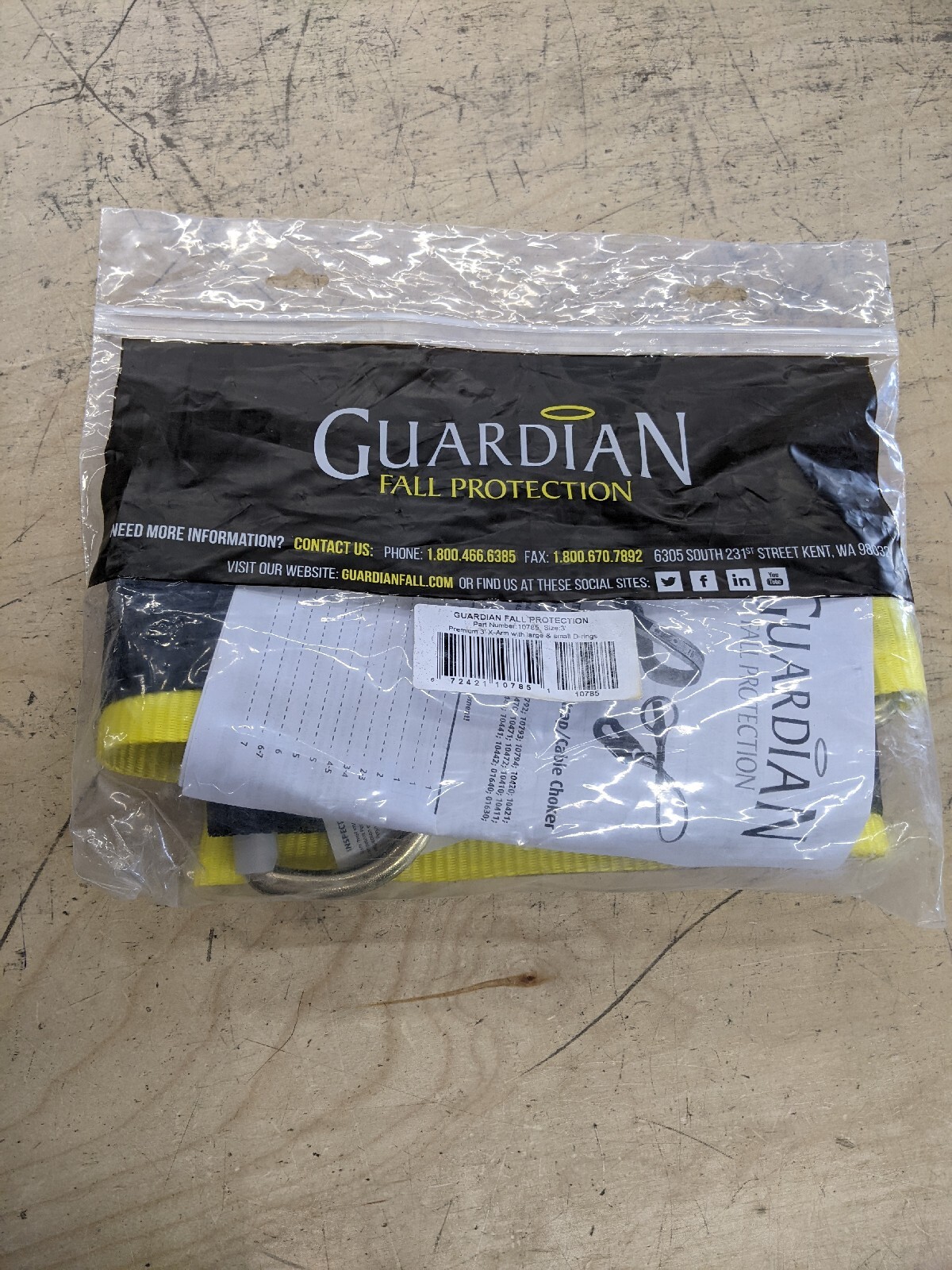 Guardian 10785 Premium Cross Arm Strap 3' for sale online | eBay