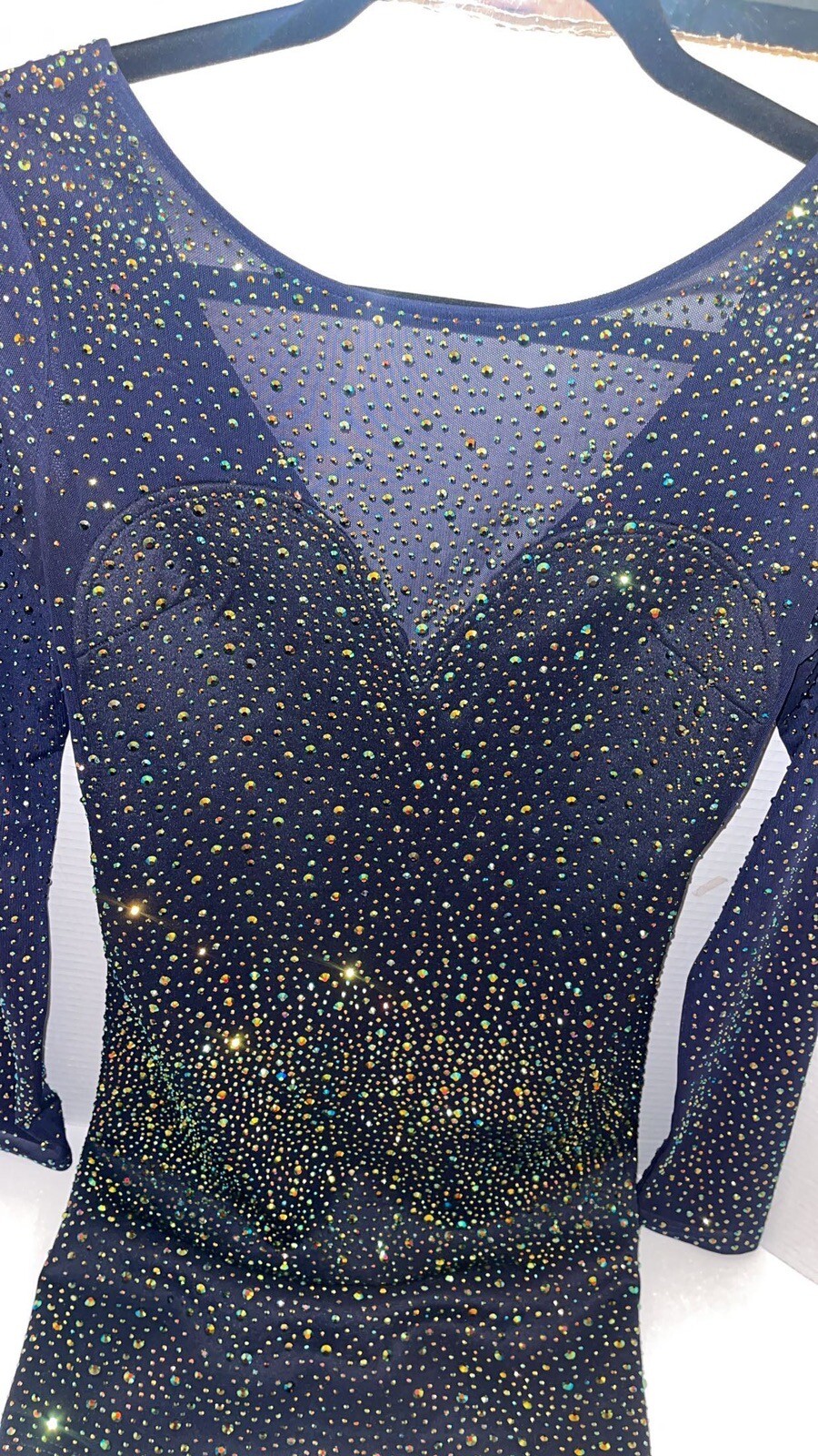 STUNNING Green Navy Blue CRYSTALS♡SPARKLY MINI♡COCKTA… - Gem