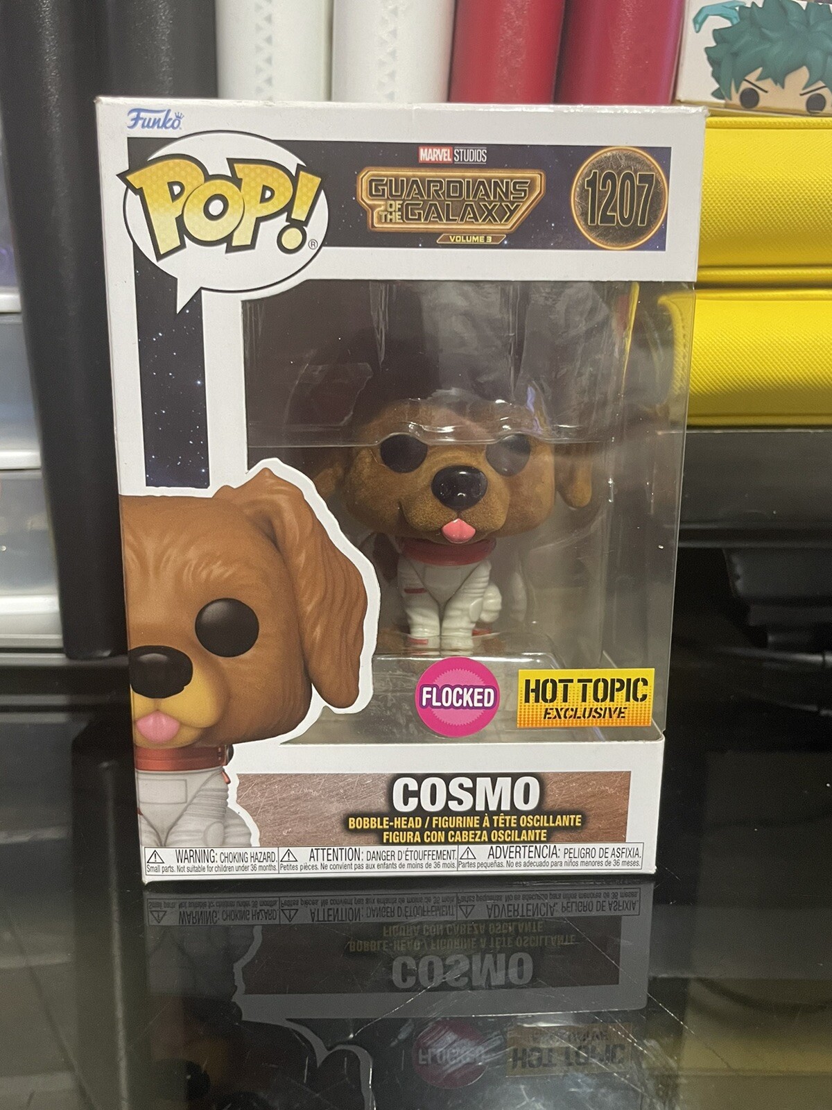 Funko Pop Marvel Guardians Galaxy Cosmo Dog Flocked Hot Topic #1207 ...