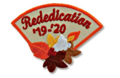 Girl REDEDICATION '19-'20 2019 Ceremony Fun Crest Patches Badge SCOUTS ...