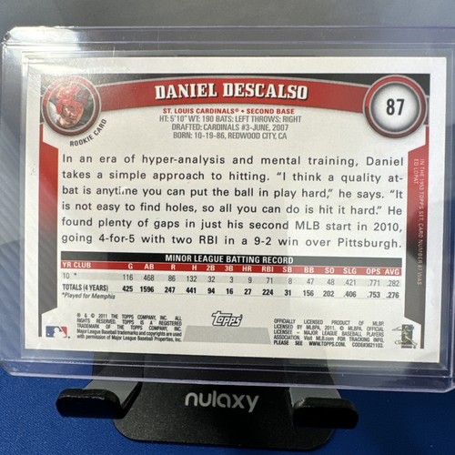 DANIEL DESCALSO RC 2011 TOPPS COGNAC DIAMOND ANNIVERSARY SPARKLE ...