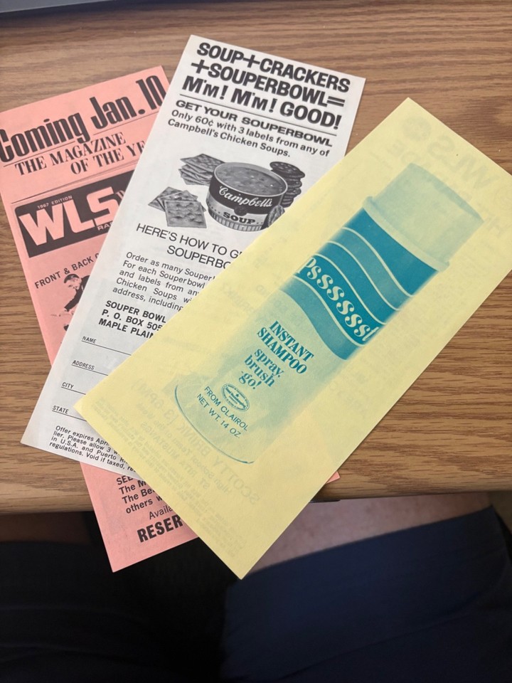 WLS Silver Dollar & Hit Parade Mighty 890 Record Survey Chicago 1/67 1/ ...