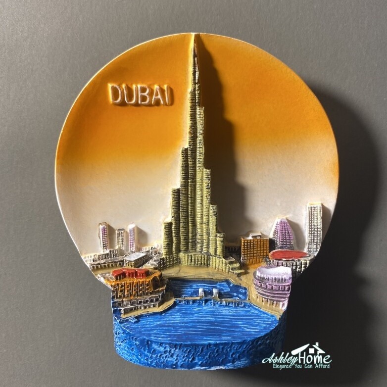Burj Khalifa in Dubai Tourist Gift Souvenir 3D Resin Refrigerator ...