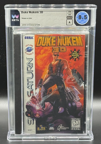 Duke Nukem 3D Sega Saturn Jewel Case Longbox Sealed New WATA 8.5 A ...
