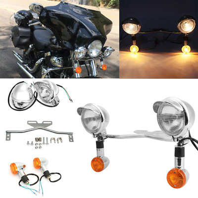 Chrome Fog Passing Turn Signal Light Bar For Yamaha Road Star XV1700A ...