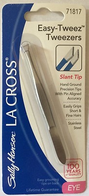 Sally Hansen La Cross Easy Tweeze Slant Tip Eye Tweezers 71817 NEW AND ...