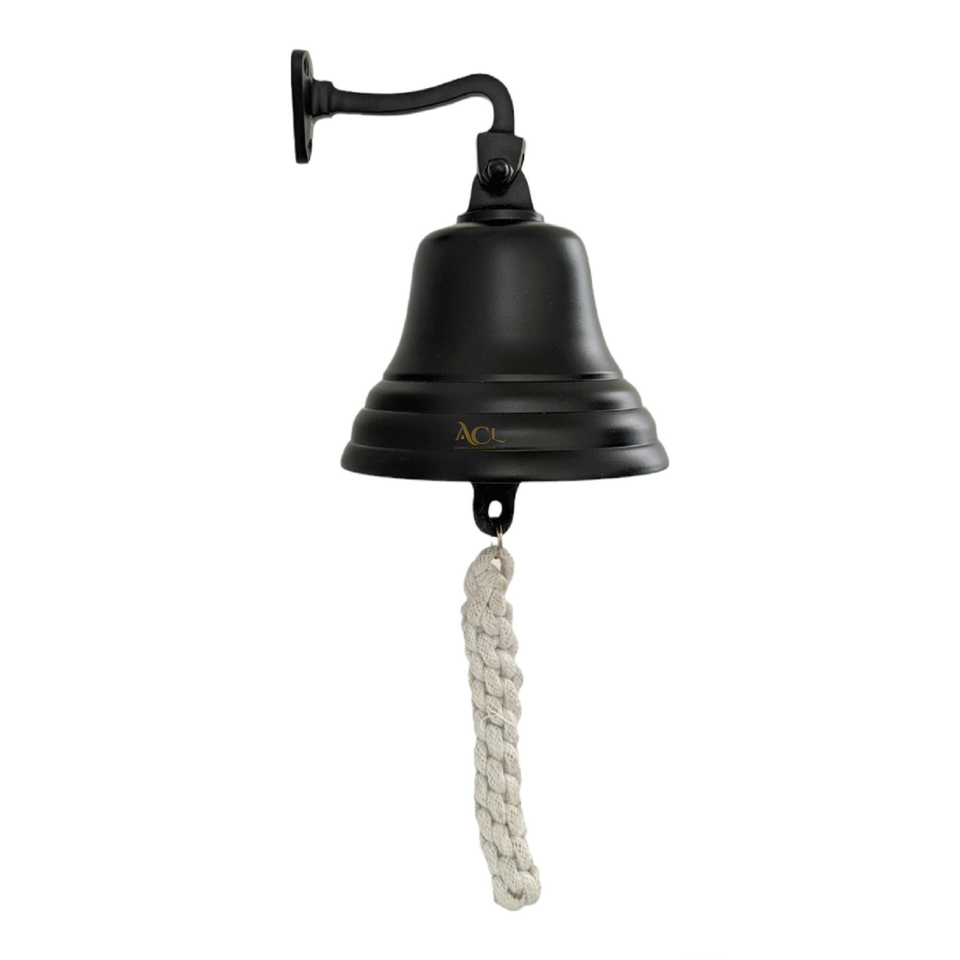 Wall Mounted Last Order Bell Outdoor Black Bell Home Bar Decor Pub Bell ...
