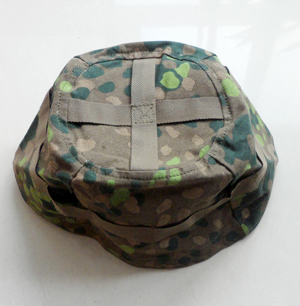 WWII German M38 Helmet Cover M44 Pea Dot Camouflage Helmet Cover | eBay