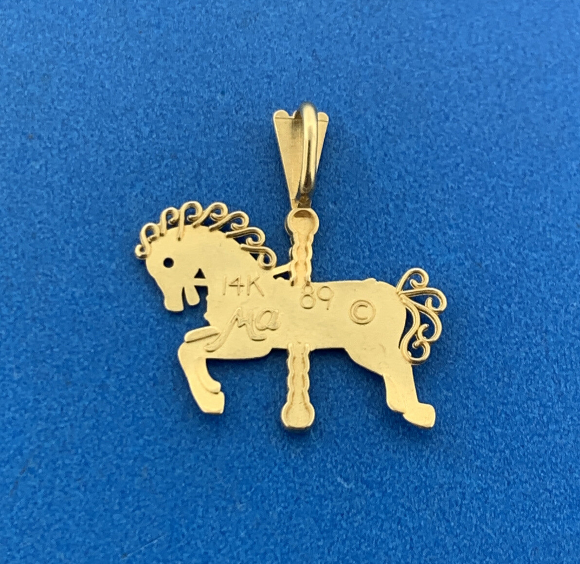 1989 Michael Anthony Ma 14K Yellow Gold Carousel Merr… - Gem