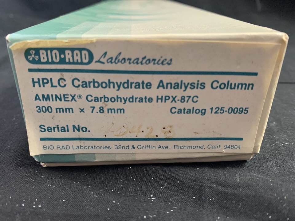 BIO-RAD 300x7.8 mm Aminex HPX-87C Column HPLC Carbohydrate 9µm Particle ...