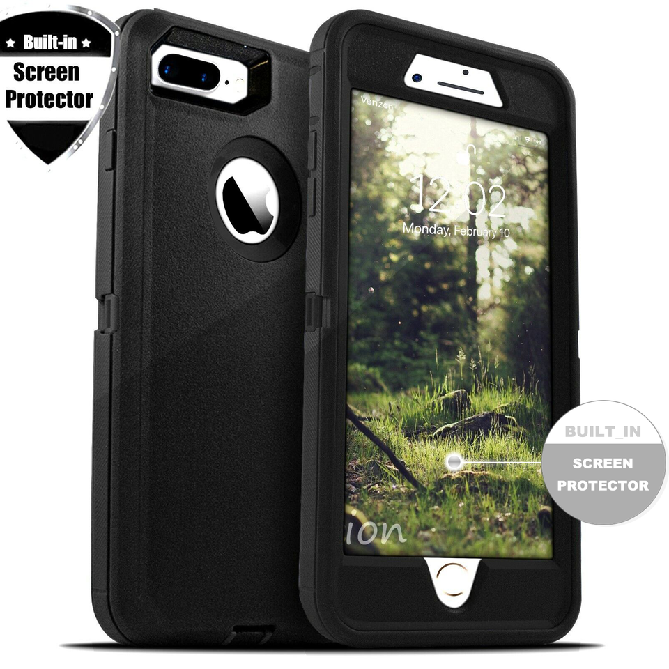 For Apple iPhone 6 7 8 Plus SE 2nd 3rd Shockproof Case Cover + Screen ...