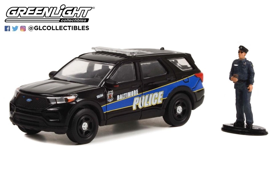 Greenlight 1/64 2020 Baltimore Police Ford Interceptor With Police ...