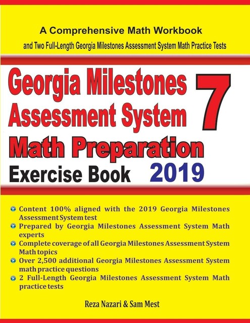 Georgia Milestones Assessment System 7 Math Preparation Exercise Book ...