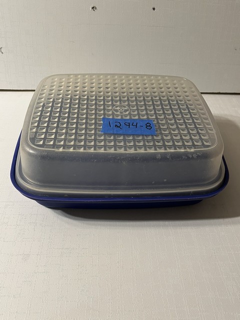Tupperware Season Serve Large Marinade Container Blue Meat Marinator ...