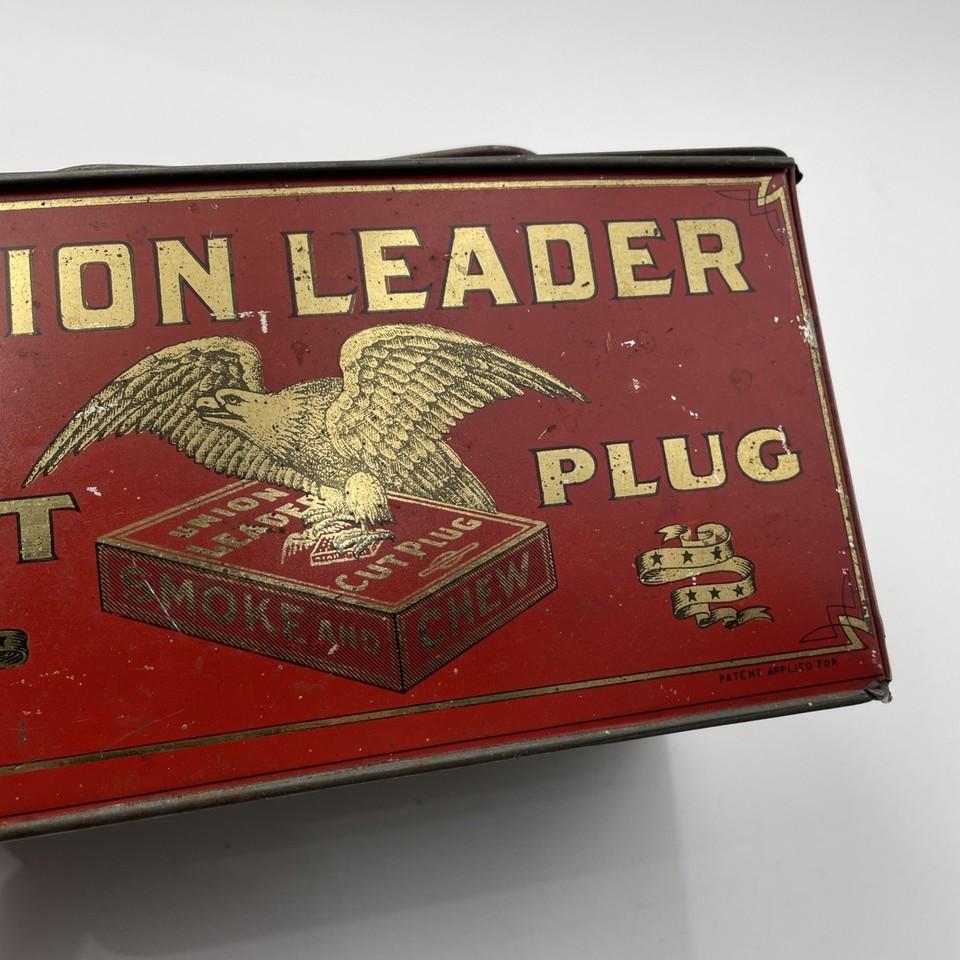 Vintage Tin Union Leader Cut Plug Tobacco | eBay