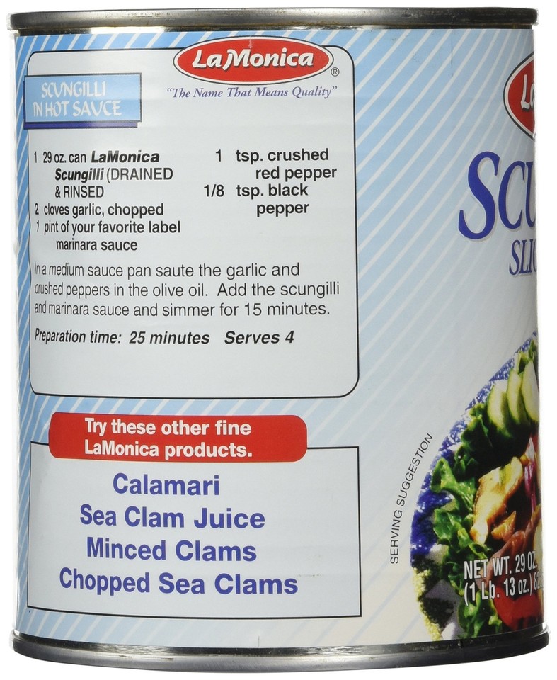 Lamonica Fine Foods Scungilli Sliced Conch 29 oz | eBay