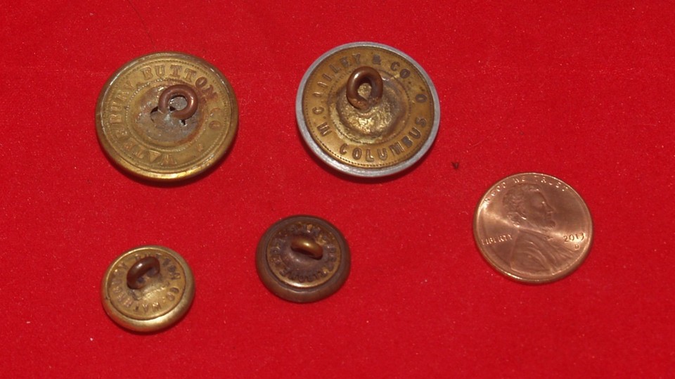GROUP LOT ANTIQUE VINTAGE UNIFORM COAT BUTTONS FRATERNAL MASONIC ...