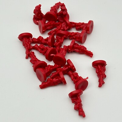 Risk 20 Red Plastic Infantry Pieces 1998 Replacement Parts Armies | eBay